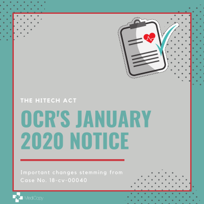 OCR Important Notice: Individuals’ Right of Access to Health Records ...